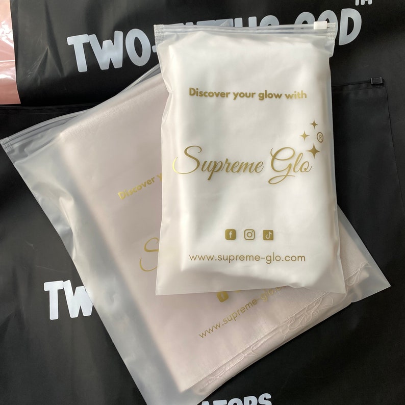 100 1000 Custom Frosted Zipper Bags Clear Ziplock Bag High Etsy