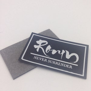 50 Custom Personalized Leather Patches With Logo, Text, or Initials ...