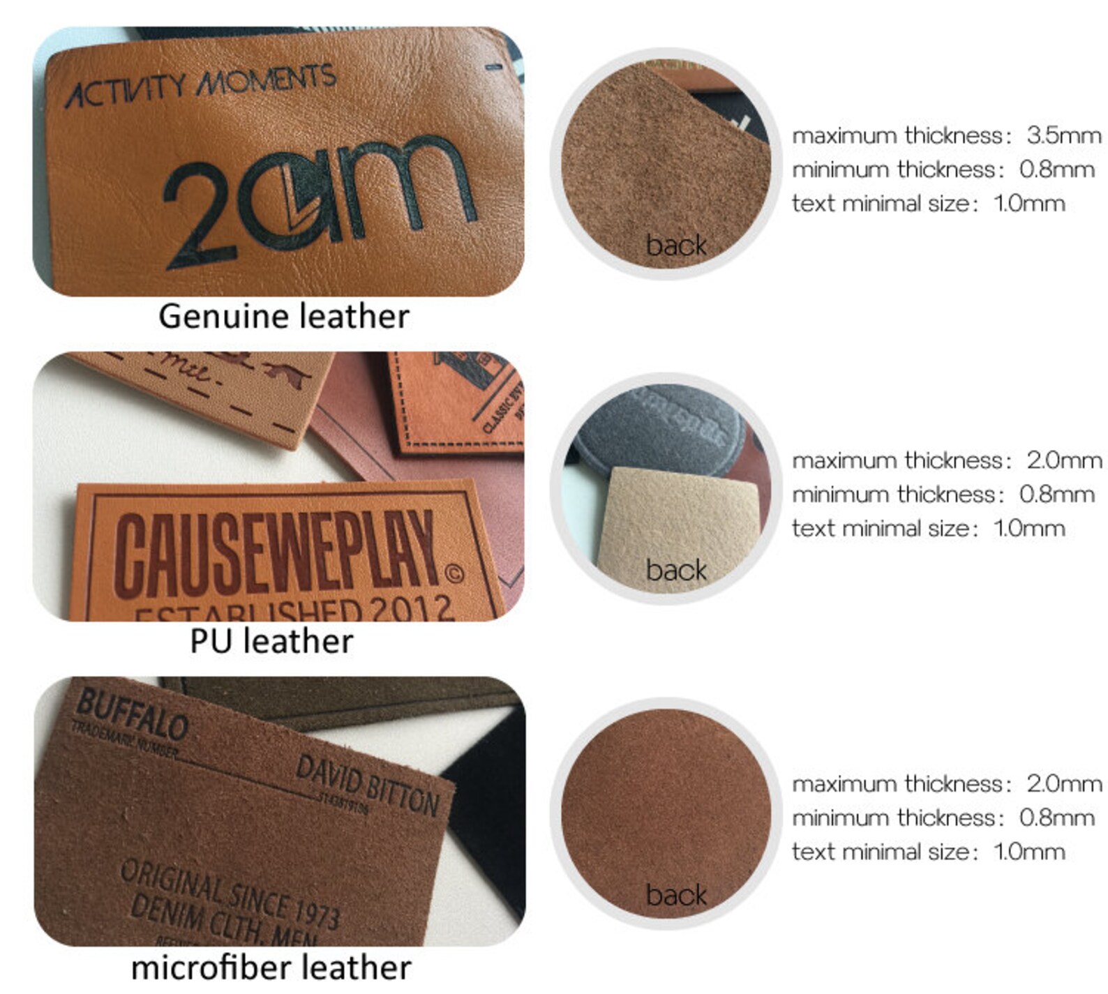 100 Leather Patches Logo Custom Logo Leather Patch for Hats - Etsy