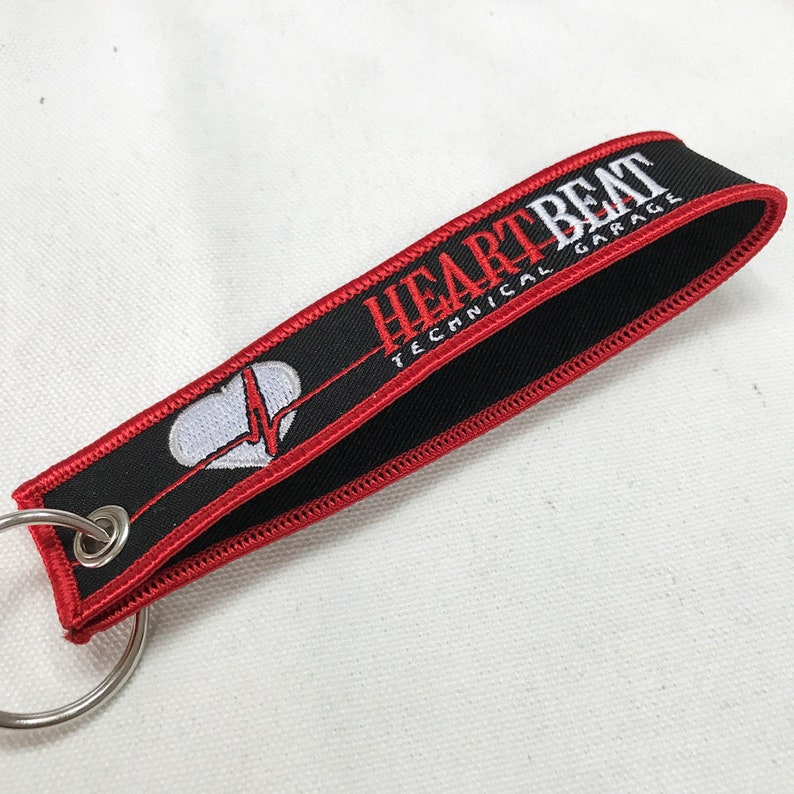 100 Custom Embroidered Keychain Personalized Key Fob - Etsy