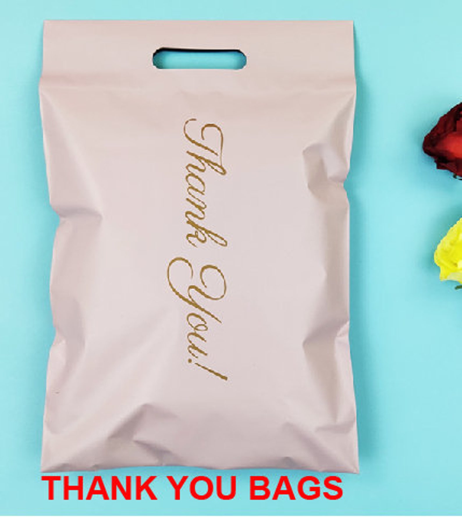 On Sale Custom Black Poly Mailer Bags With Handle Custom - Etsy