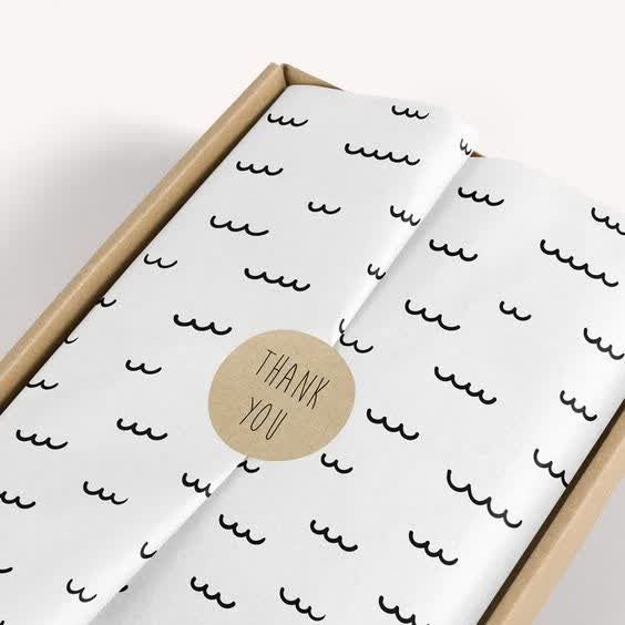 1-1000 Custom Tissue Paper Branded Tissue Paper Full Color - Etsy