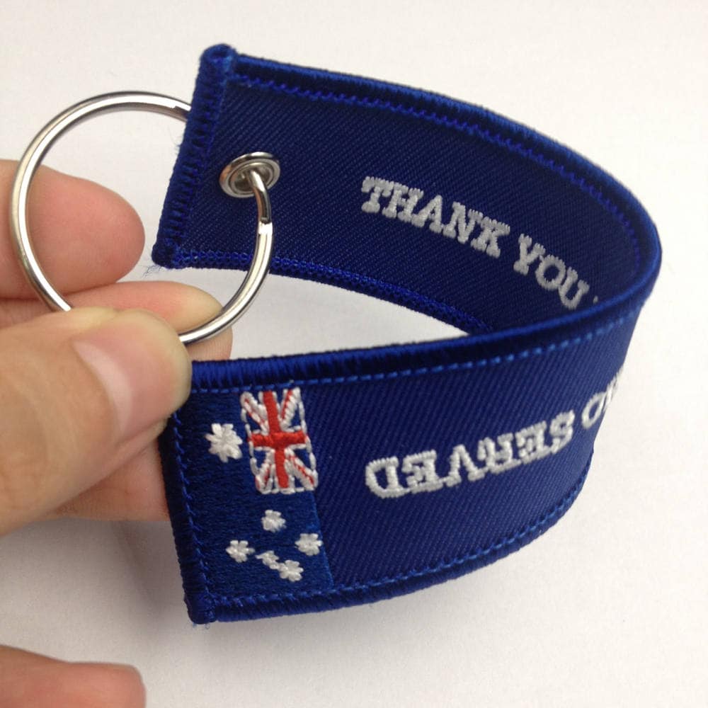 100 Custom Personalized Keychains Custom Embroidered | Etsy