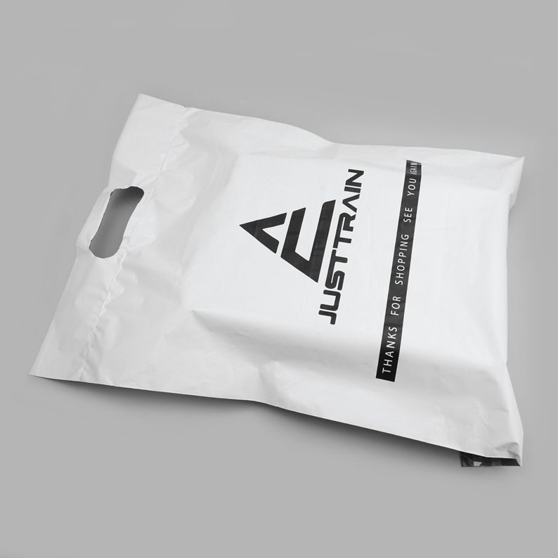 On Sale Custom Black Poly Mailer Bags With Handle Custom - Etsy