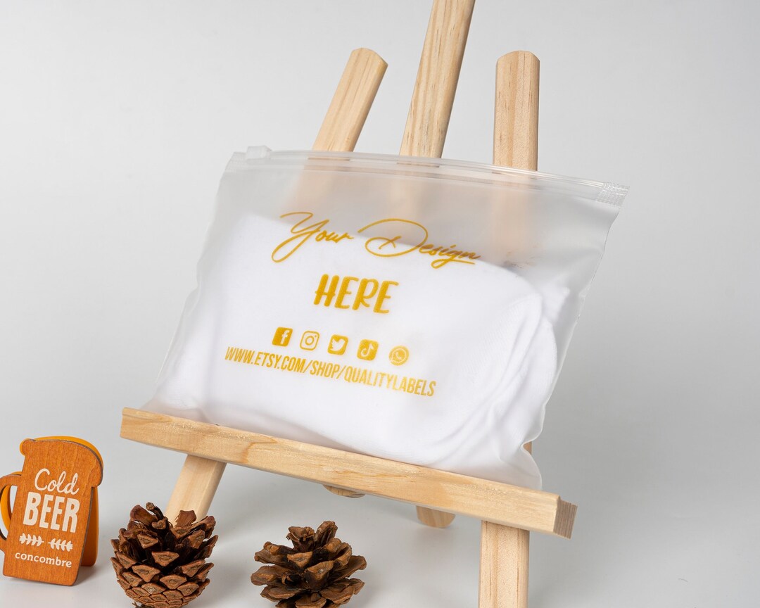 50-1000 Custom Frosted Zipper Bags, Clear Zipper Bag, High Quality ...