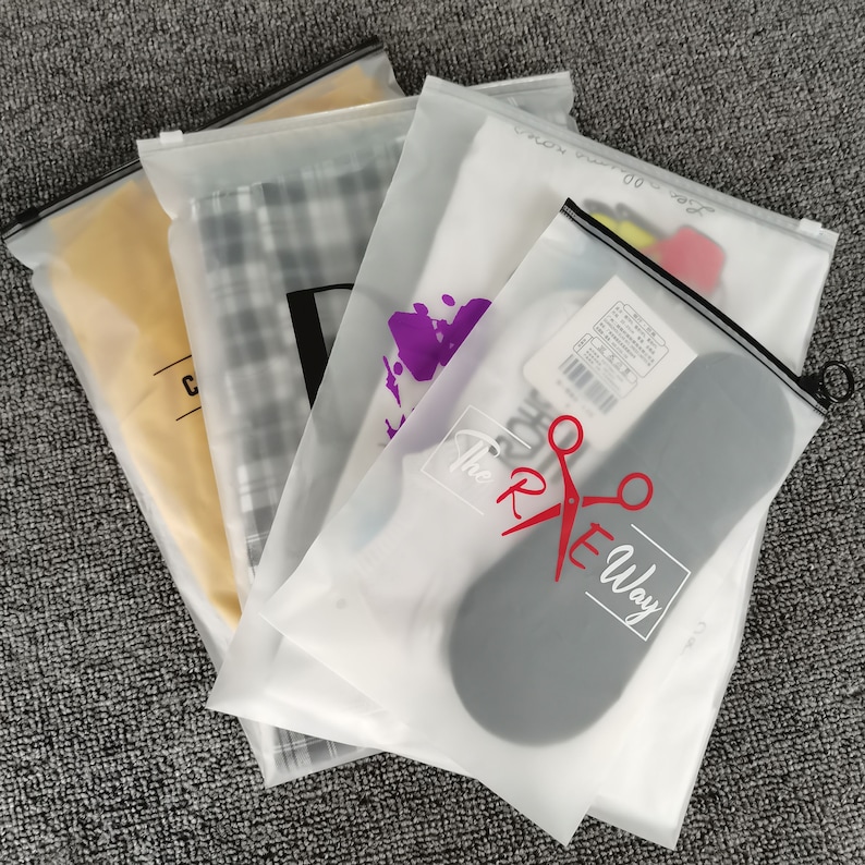 1000pcs On Sale Custom Frosted Zipper Bags Custom Packaging Etsy Uk