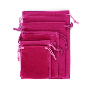 100 5x7" Custom Velvet Drawstring Pouch Bag,personalized Flannel Velvet ...