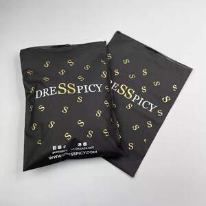 50-1000pcs Custom Matte Black Zip Lock Bags High Quality Plastic Bags Clothes Zip Bags for Poly ...