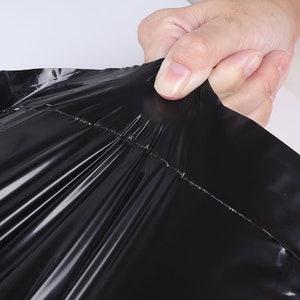 50-500 Custom Black Poly Mailers Bag, Custom Shipping Bag With One ...