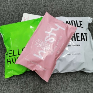 100 Pink Poly Mailer, Ready to Ship or Custom You Design Pink Shipping ...