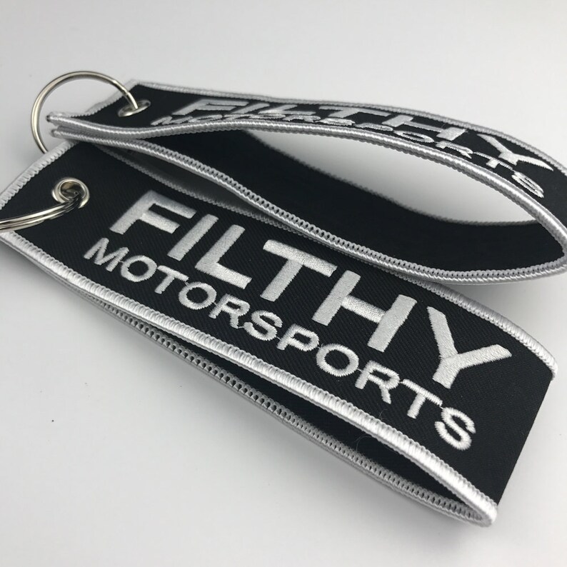100 Custom Embroidered Keychain Personalized Key Fob - Etsy
