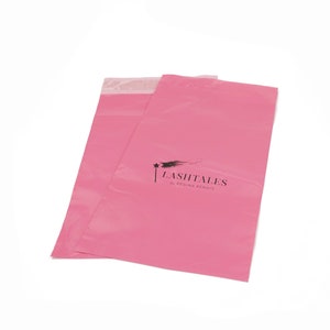 On Sale Pink Poly Mailers, Custom Logo Design Bag, Custom You Design ...