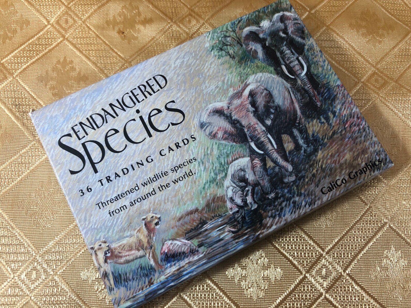 1990 Endangered Species Trading Cards Calico Graphics | Etsy