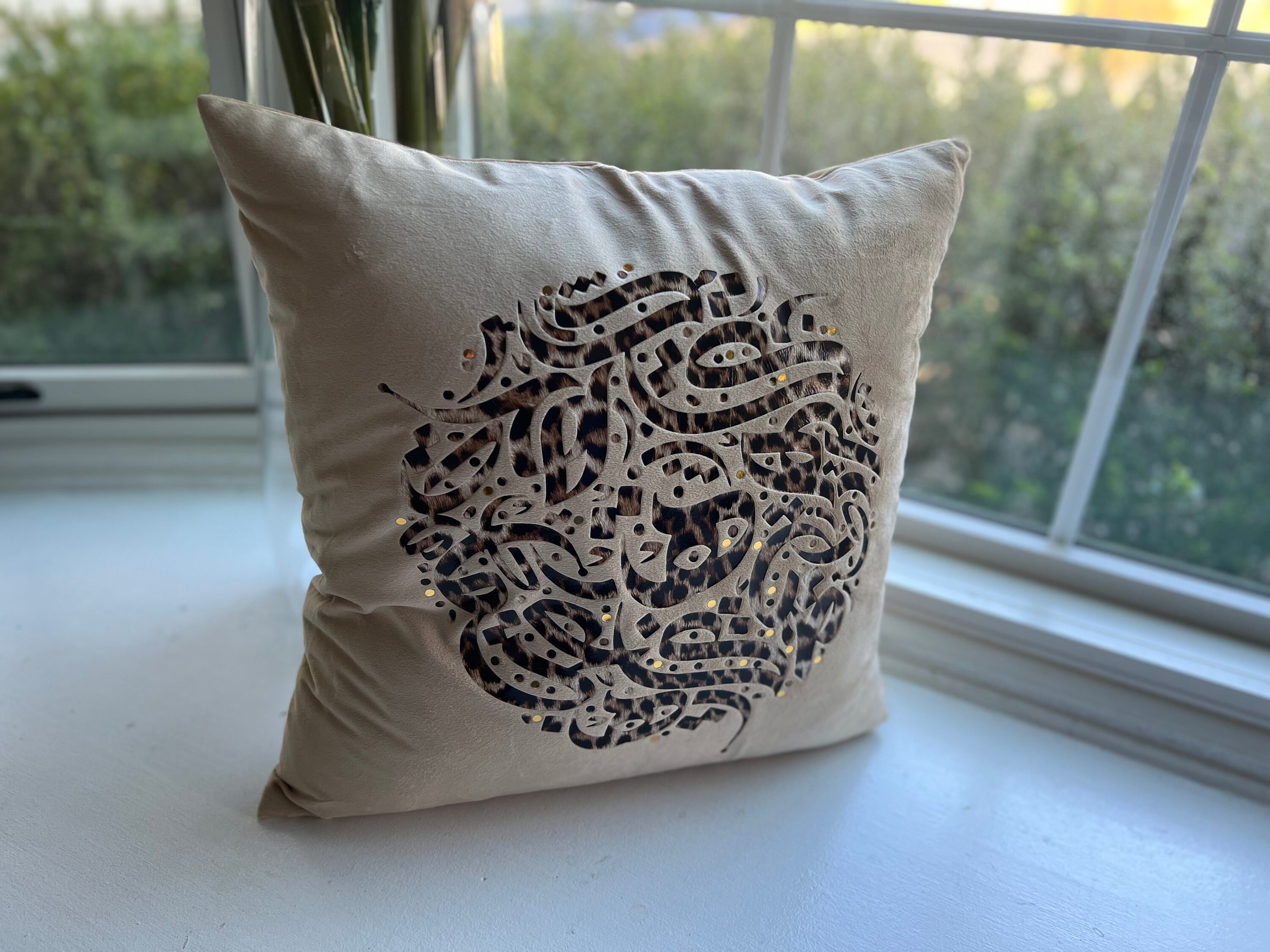 Arabic Calligraphy Inspired Pillows. Arabic Letters Design Inspired ...