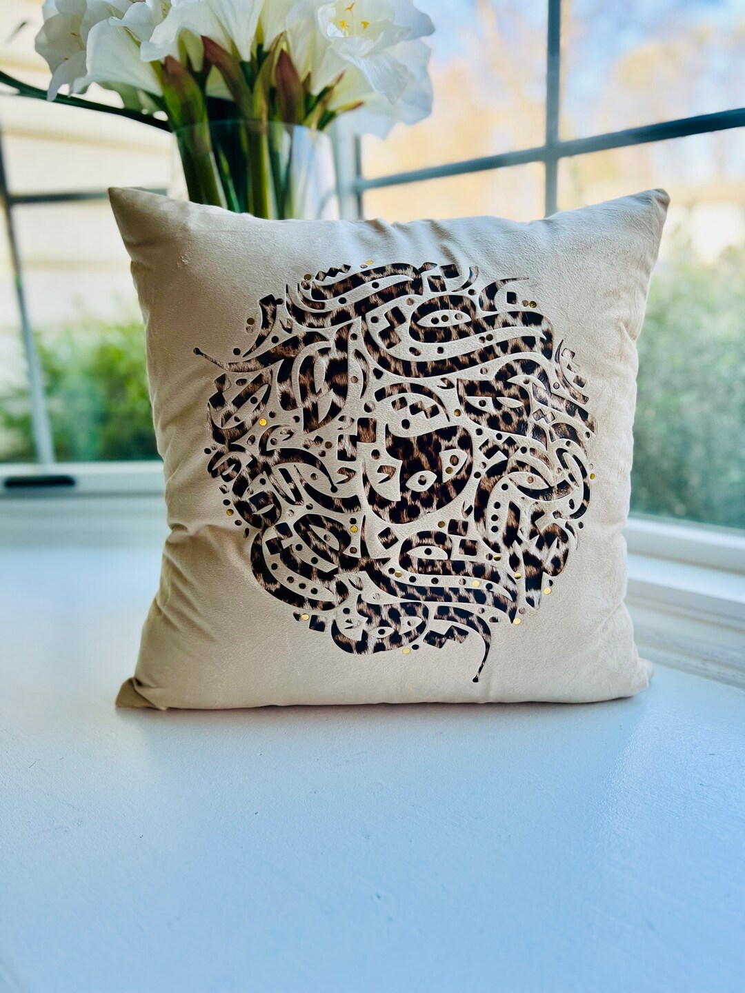Arabic Calligraphy Inspired Pillows. Arabic Letters Design Inspired ...