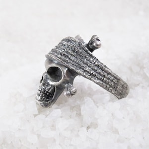 Johnny Depp Ring, Jack Sparrow, 15 Grams Silver, Rustic Handmade Ring ...