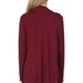 Solid Rayon Spandex Long Sleeve Jersey Cardigan Sweater Burgundy - Etsy