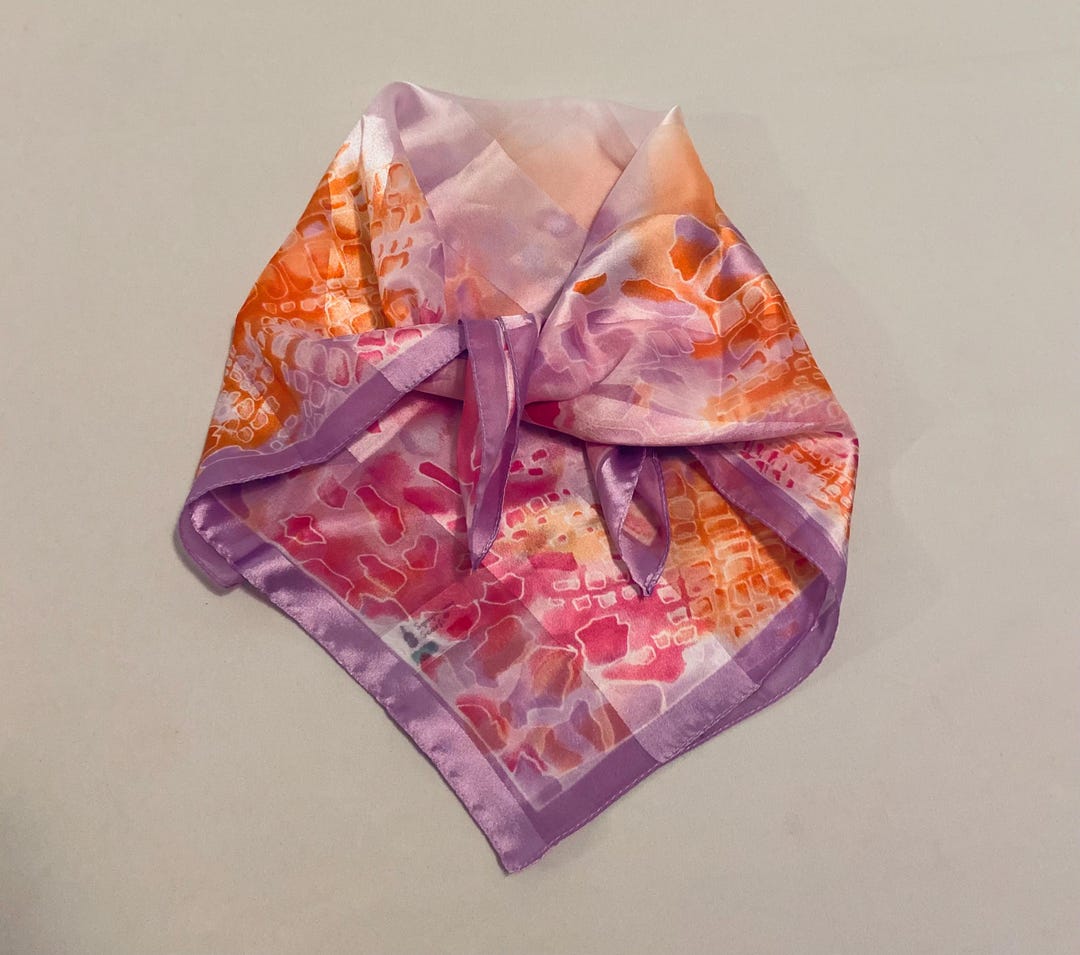 Symphony Scarfs Pastel Colored Scarf. Measures Approximately 20" Square ...
