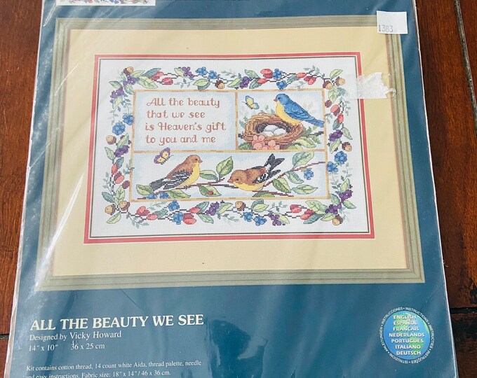 Sold to Wendy. Sunset Counted Cross Stitch Kit: All the Beauty We See ...