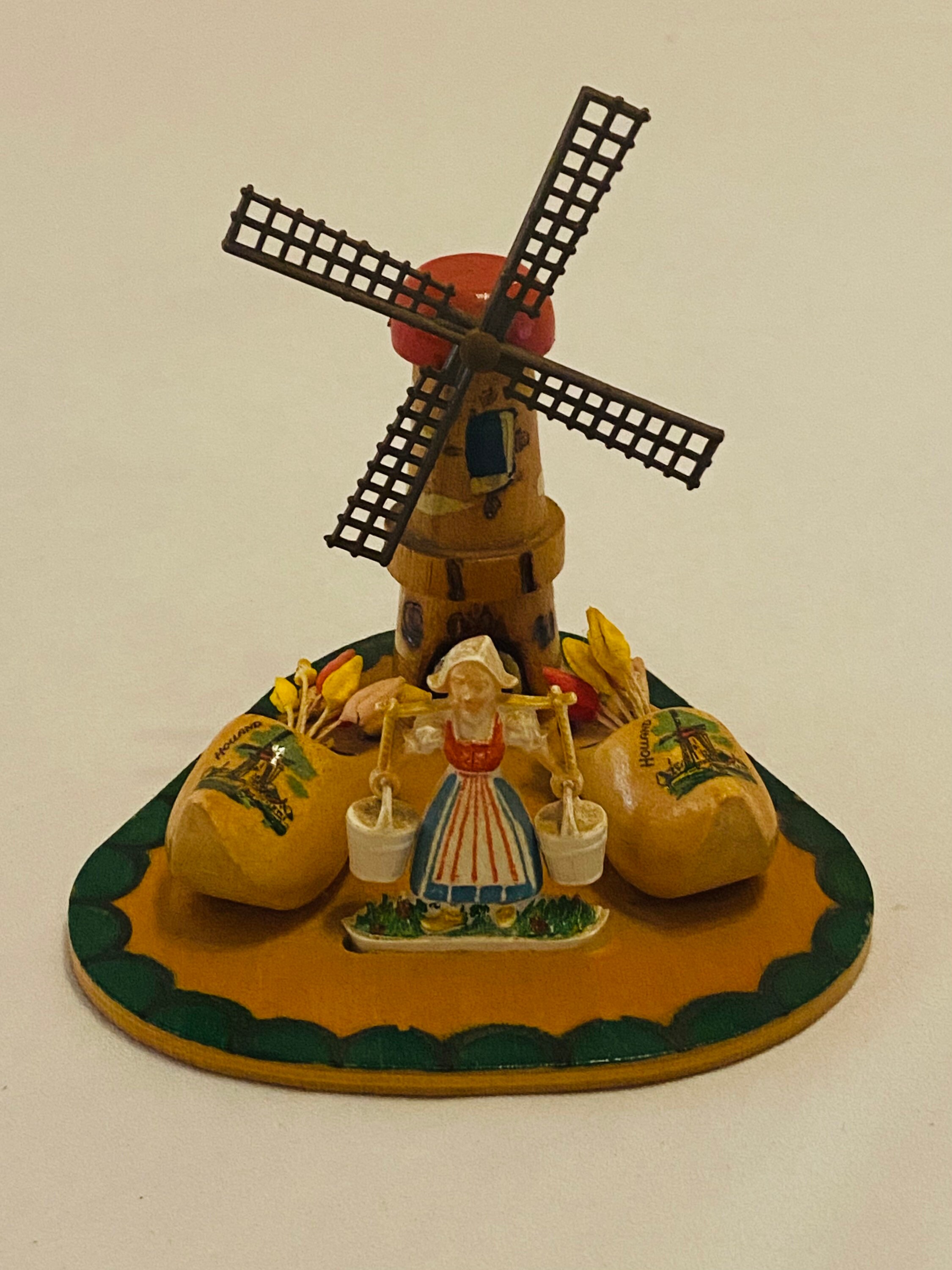 Figurines & Knick Knacks Collectibles Made in Holland. Wooden Windmill ...