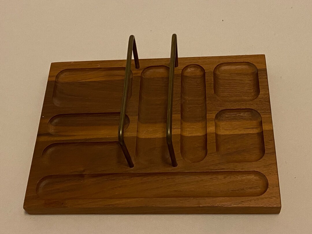 Wooden Desk Storage Valet Organizer. Perfect Storage for Daily ...