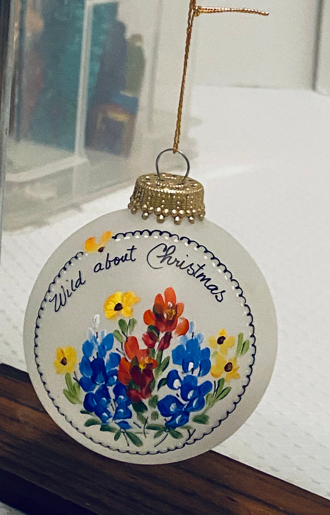 Jo Pollock Hand Painted Holiday Ornament. - Etsy