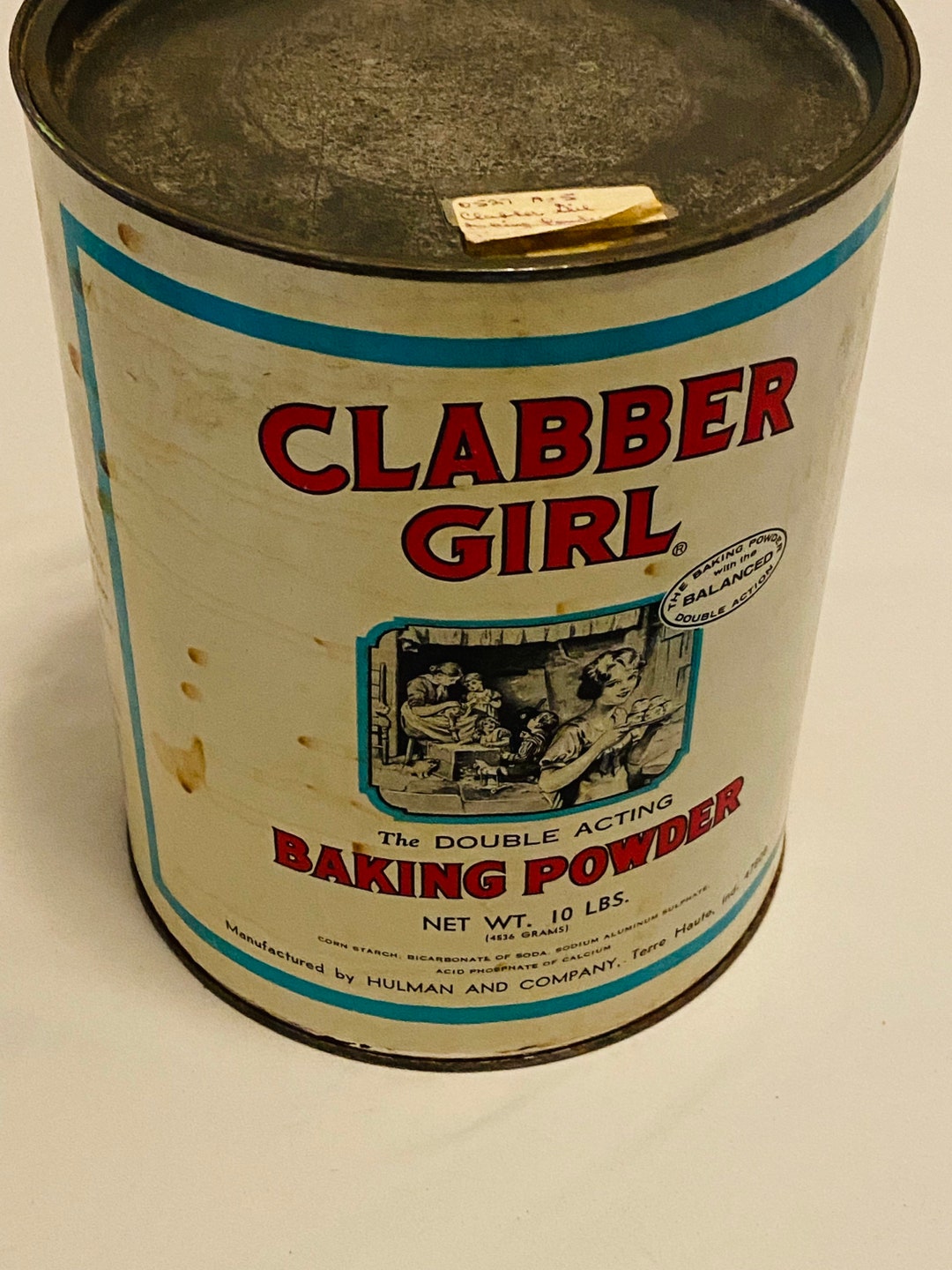 Clabber Girl Baking Powder Can From the 1950s. Paper Label in - Etsy