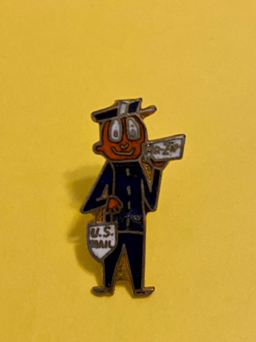 United States Postal Service Mr. Zippy Enamel Pin From the 1960s. Rare ...