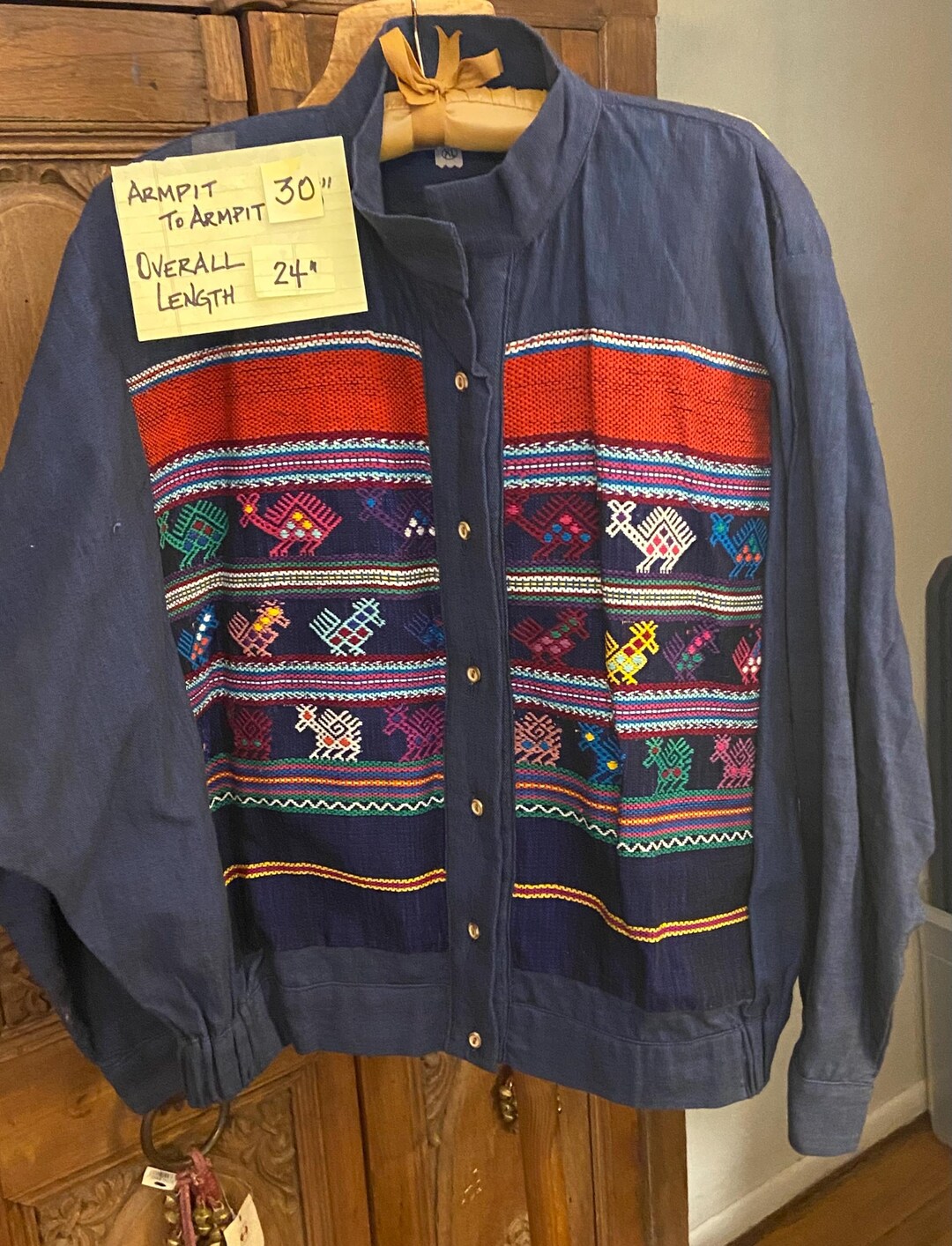 Vintage Isabel Perron Embroidered Button Front Shirt, Size XL. From the ...