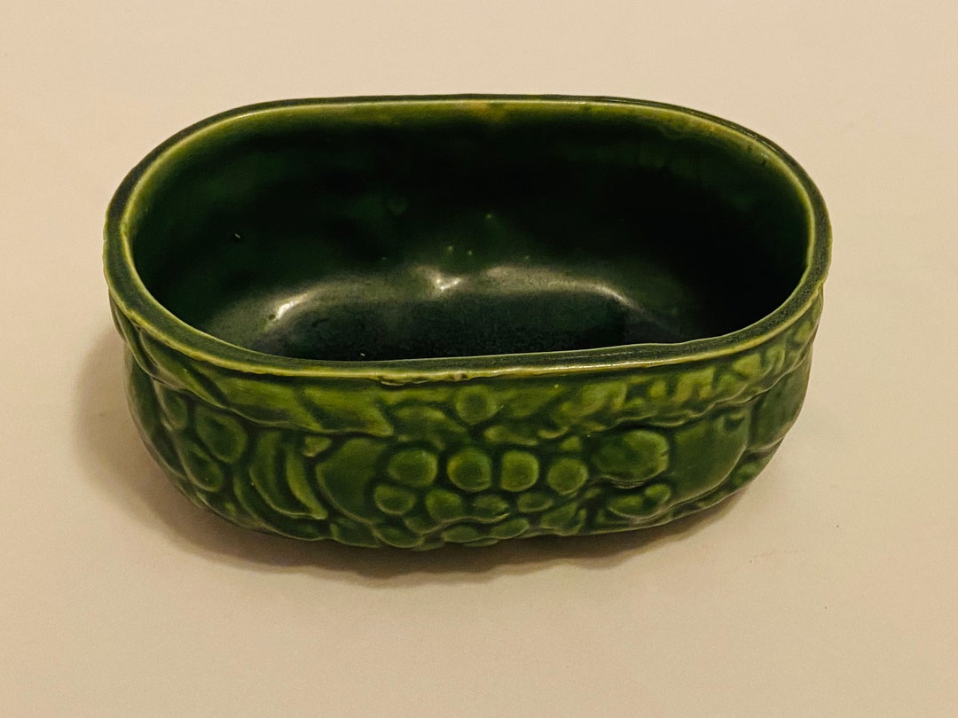 Ornate MCM Green Ceramic Planter From the 1960’s. No Hallmarks. (mccoy ...