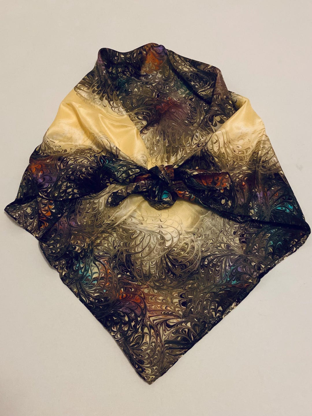 Japanese Vintage Silk Scarf. Measures Approximately 30 Square. Made in ...