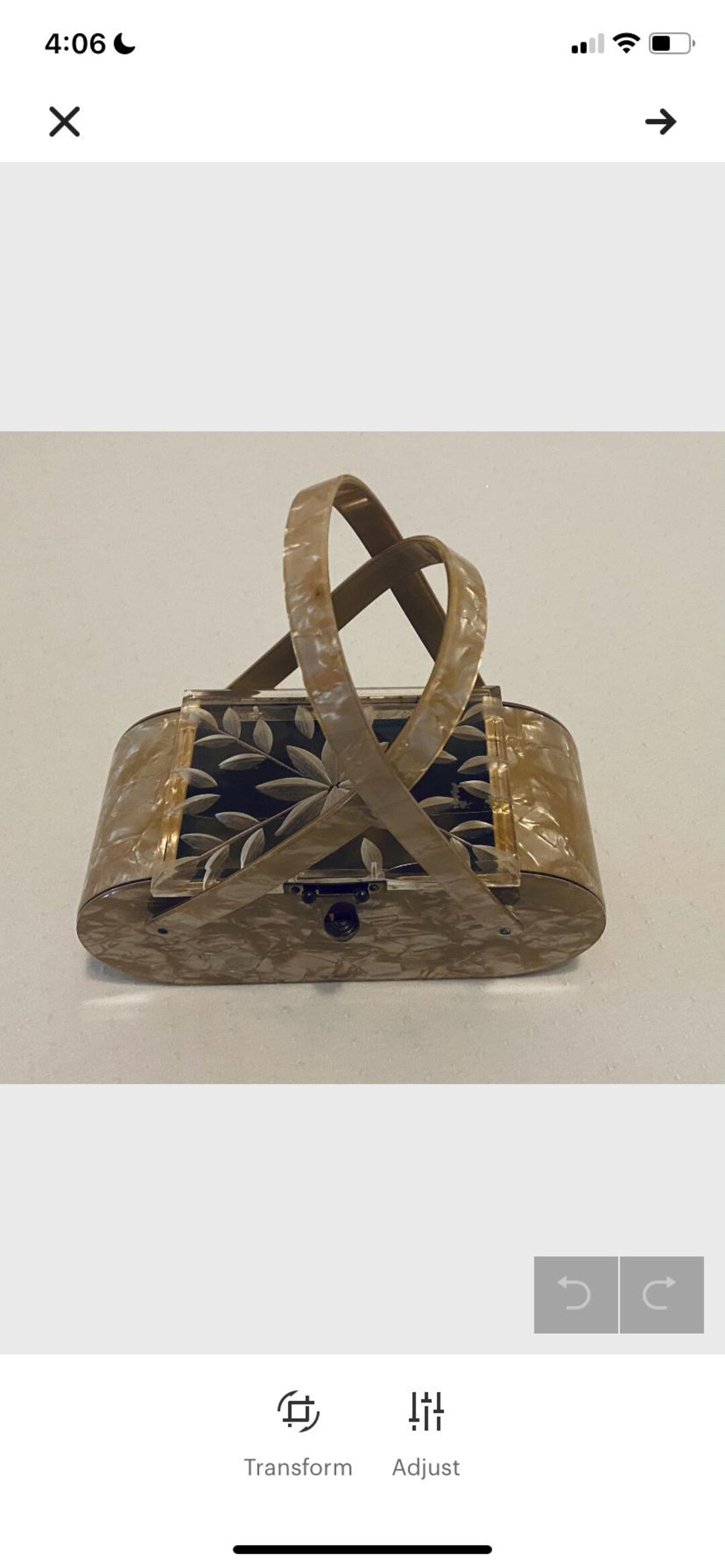 Made in Miami Opalescent Lucite Purse by Florida Handbag of Miami ...