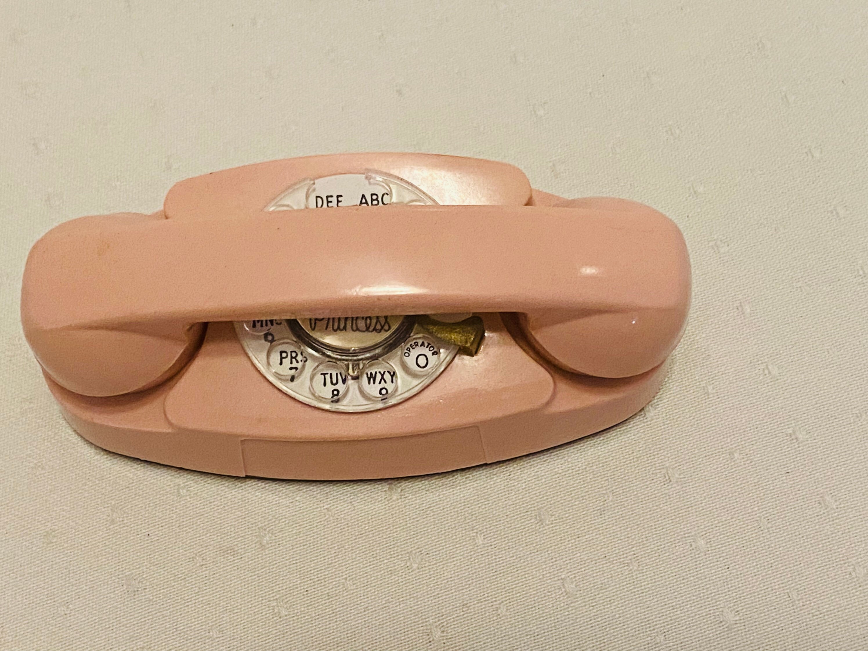 The Princess Telephone. Plastic Pink Miniature Toy. Please - Etsy