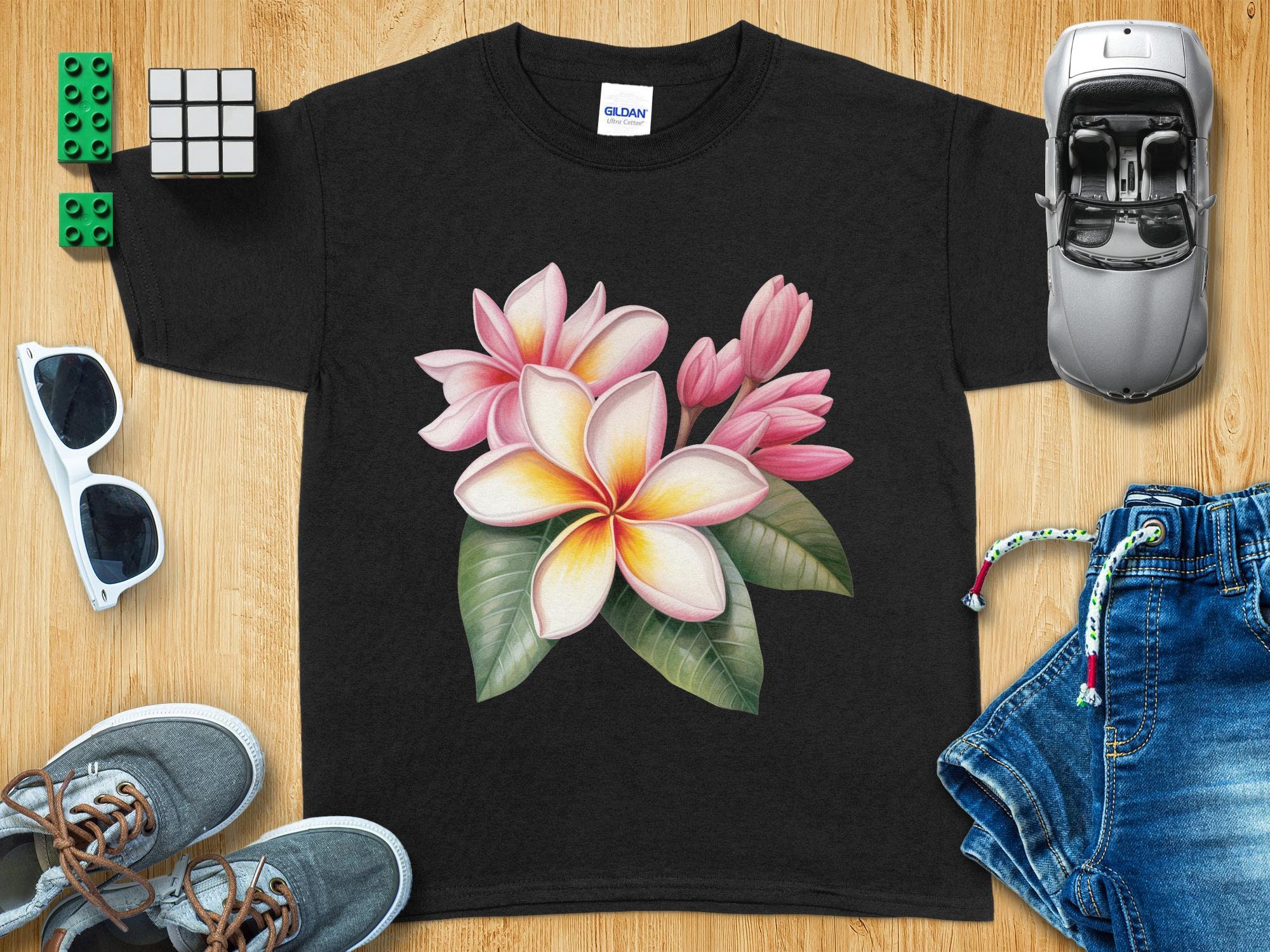 Digital Art, Plumeria Decor, Tropical Paradise, Watercolor Floral ...