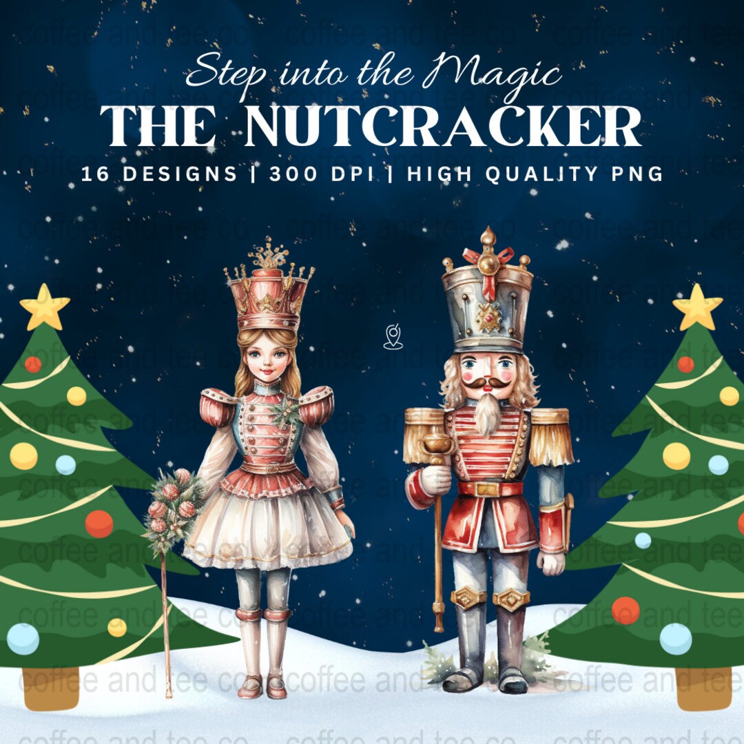 Watercolor PNG, the Nutcracker Collection: 16 Classic Holiday Nutcracker Clipart - Etsy UK