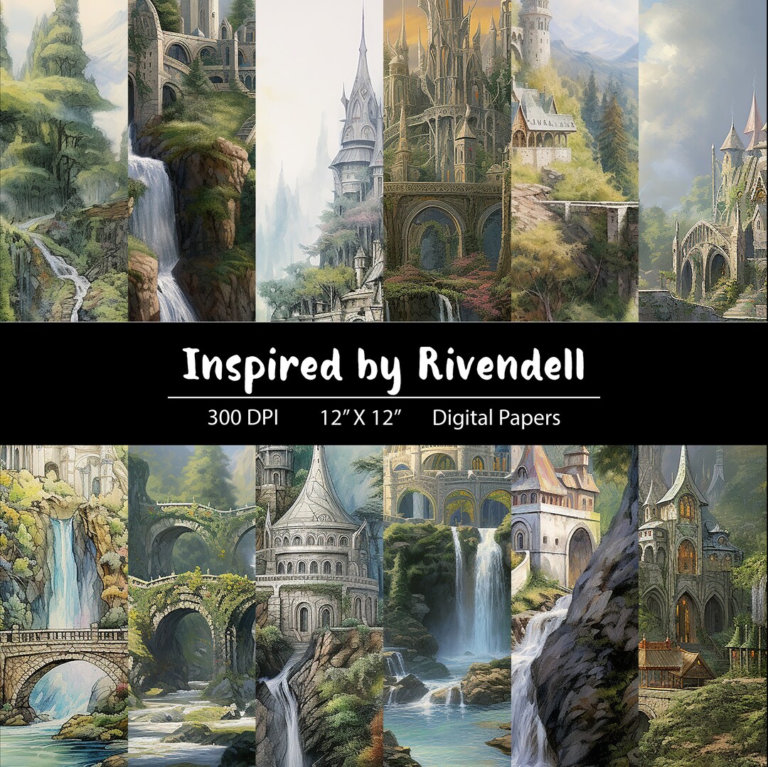 Fantasy Elven Castles - Enchanting Digital Landscape Collection ...