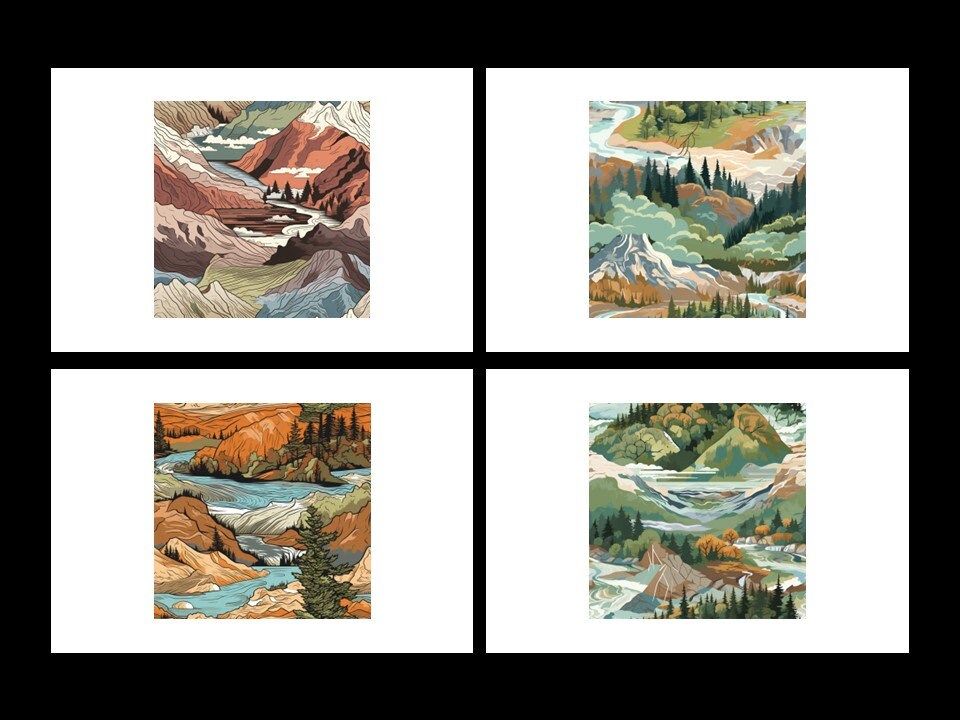 Glacier National Park Inspired - Seamless Patterns - Digital Paper Pack ...