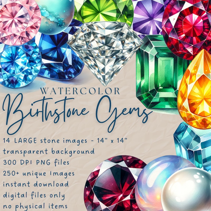 Birthstone Art - Etsy