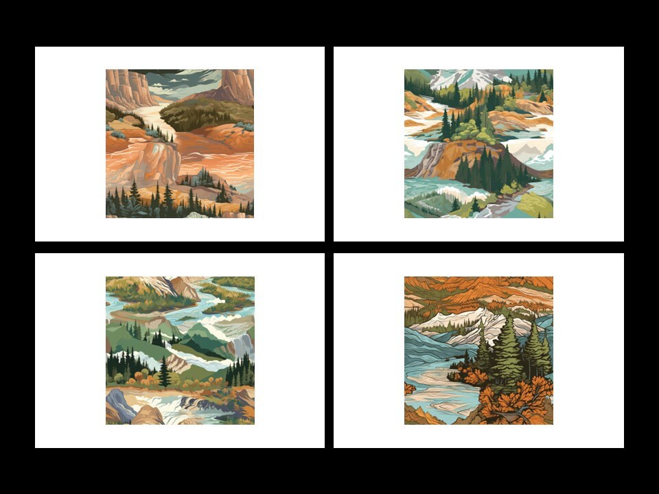 Glacier National Park Inspired - Seamless Patterns - Digital Paper Pack ...