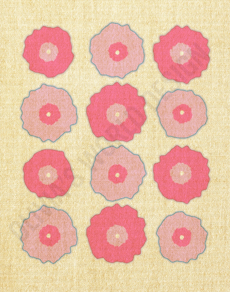 Digital Art Print Flowers - Etsy