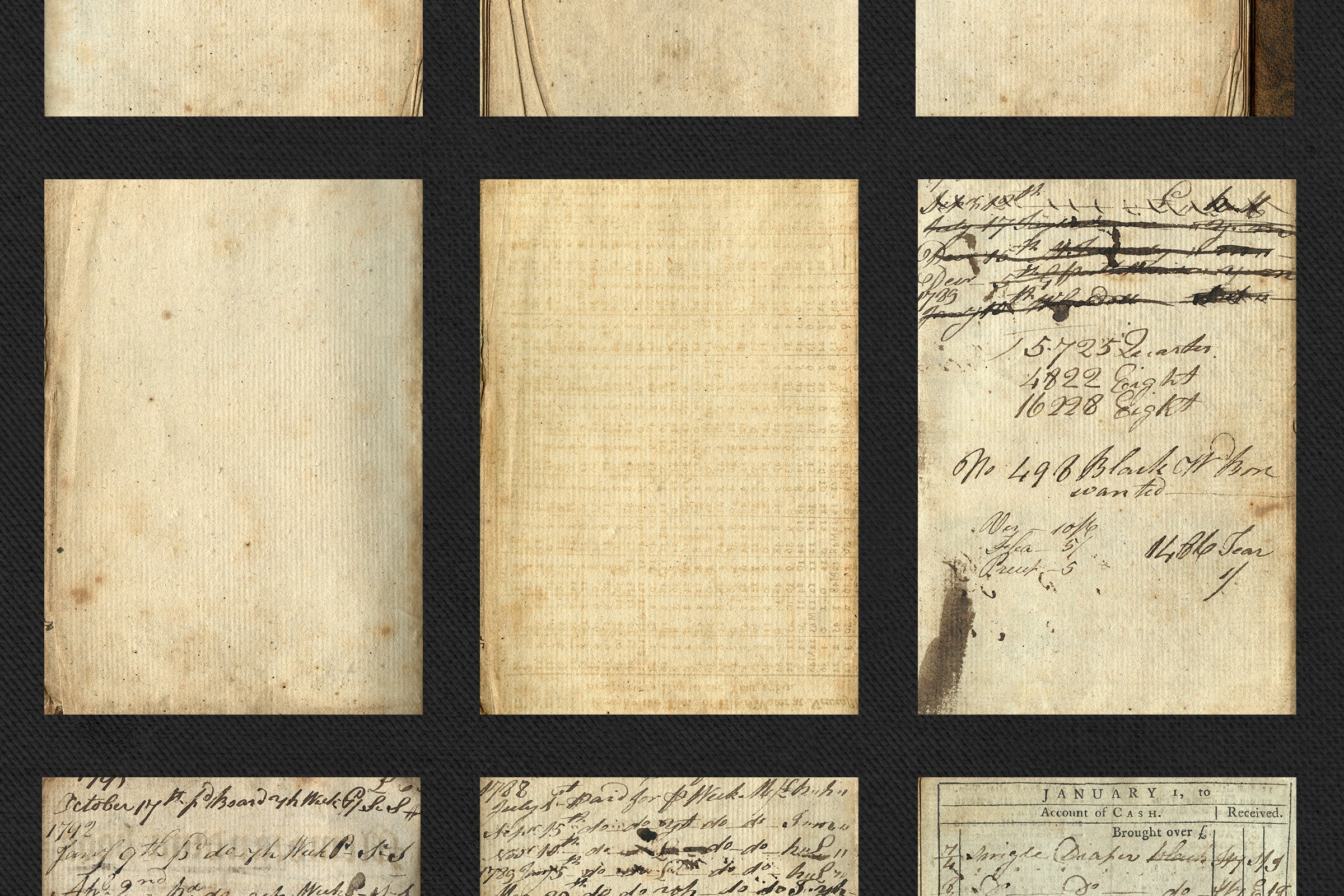 94 Vintage Leather & Paper Textures super High Resolution - Etsy