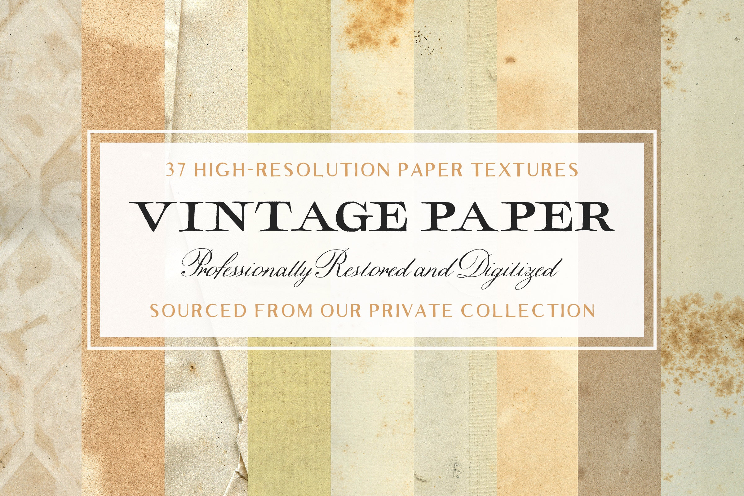 37 Vintage Paper Textures (super High Resolution Textured JPG ...