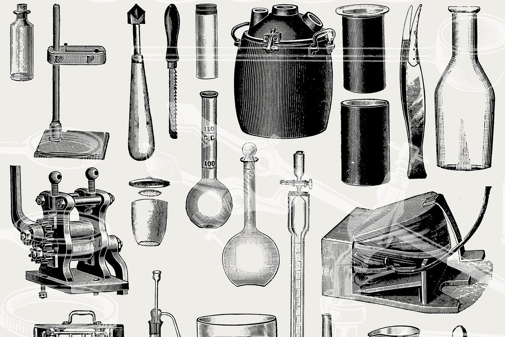 85 Science Equipment Illustrations Vector and Isolated PNG | Etsy