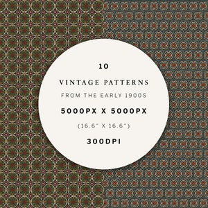 Decorative Digital Papers Pack, Detailed Floral Art Backgrounds, Print ...