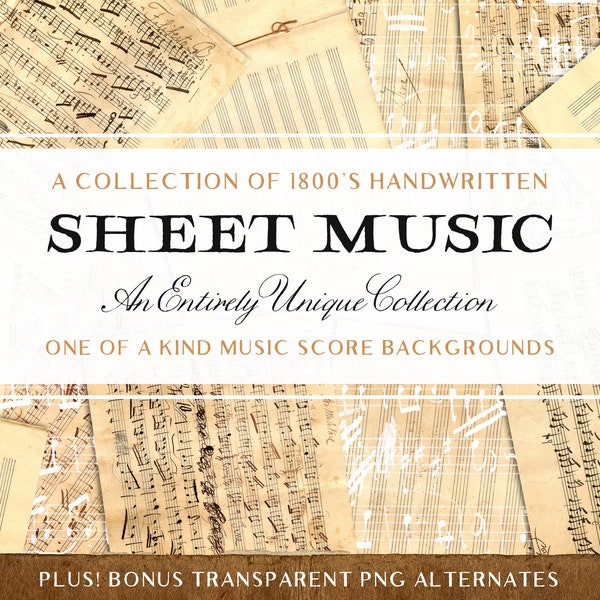 Sheet Music Graphics - Etsy