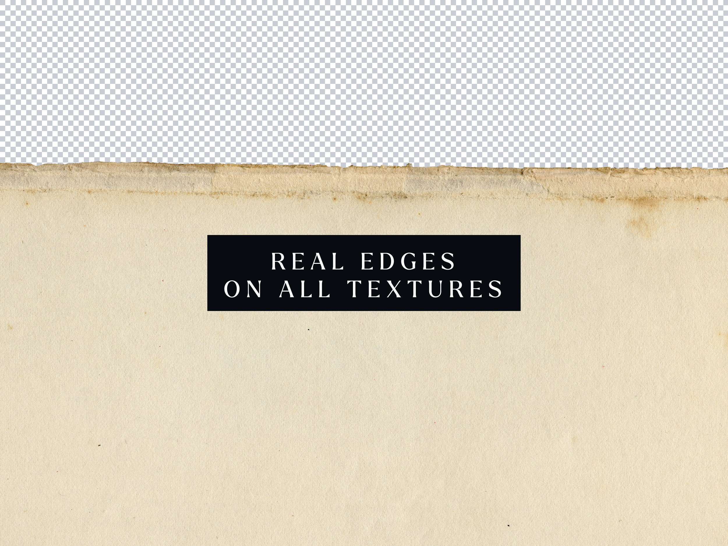 Vintage Paper Textures With Rough Edges and Transparent Backgrounds ...