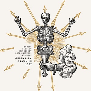 Vintage Occult Clipart PNG & SVG Bundle, Witchy Graphics Pack of ...