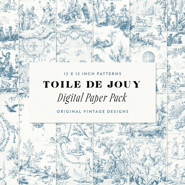 French Toile De Jouy - Etsy