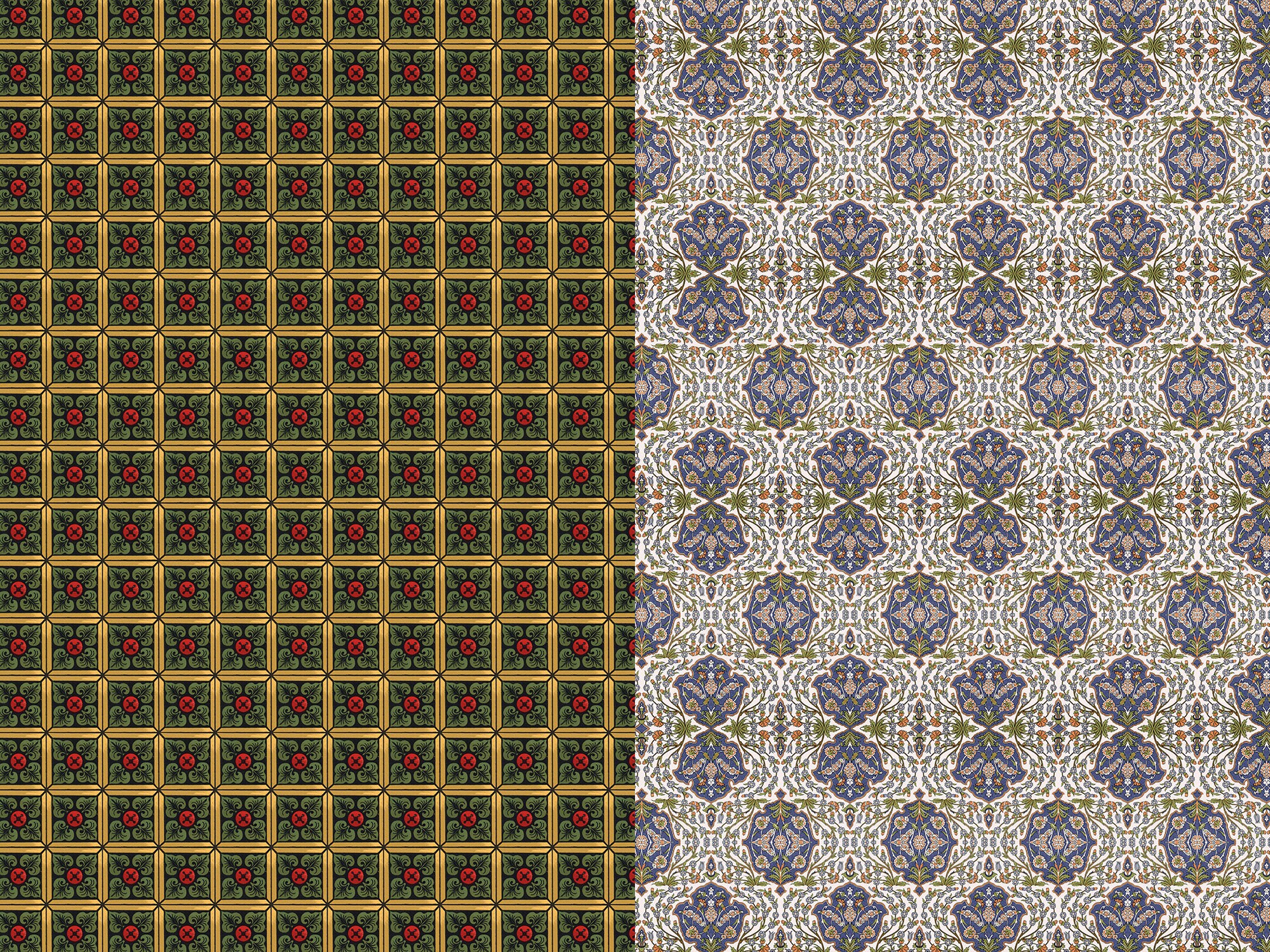 Decorative Digital Papers Pack Detailed Floral Art - Etsy