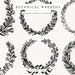 Botanical Laurel Wreath PNG and SVG Designs - Vintage Hand-drawn Design ...